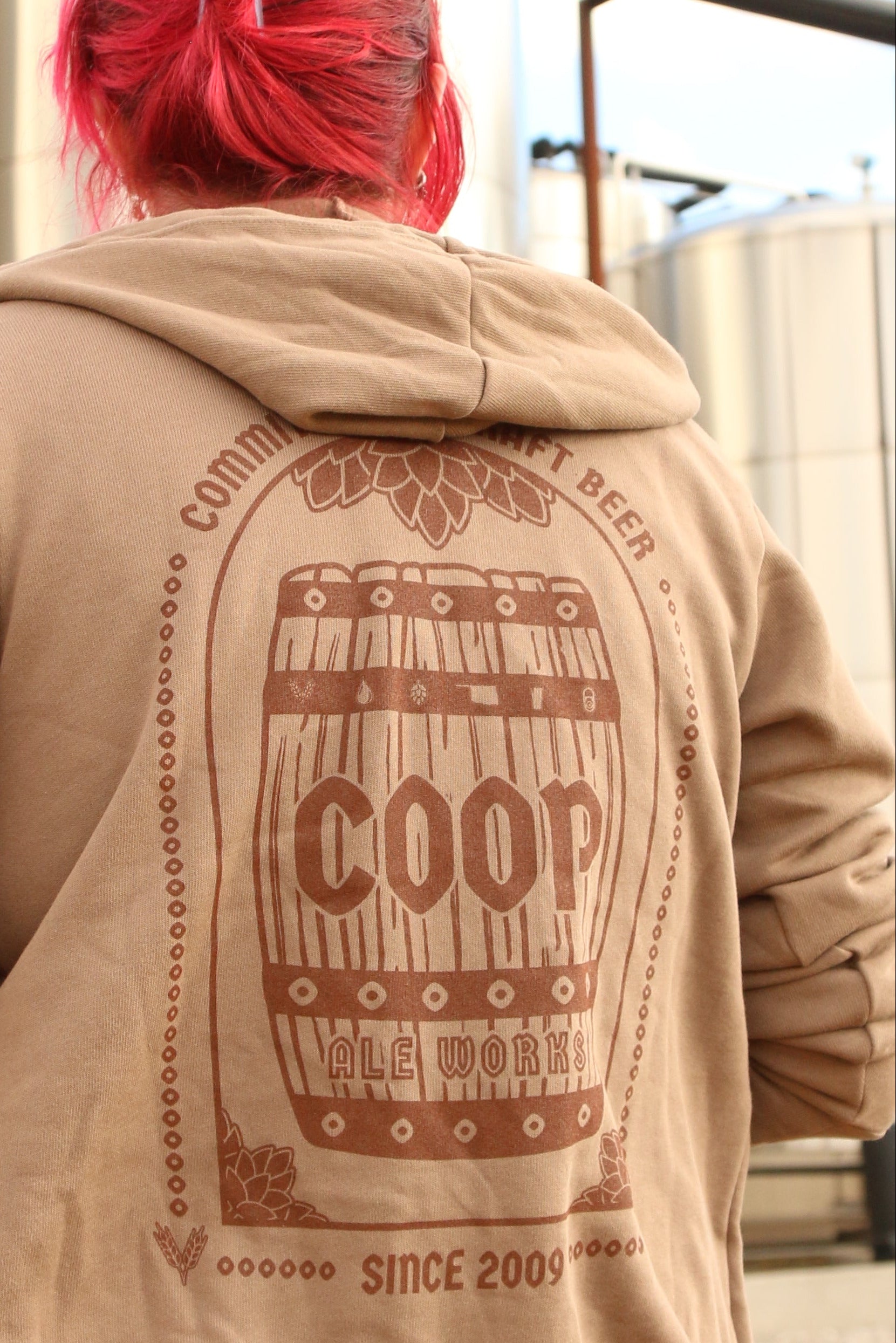 Fleece Zip-Up Hoodie – COOP Ale Works